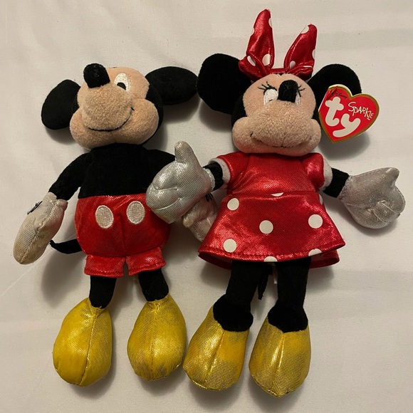 Ty | Toys | Disney Mickey Mouse And Minnie Mouse Plush | Poshmark